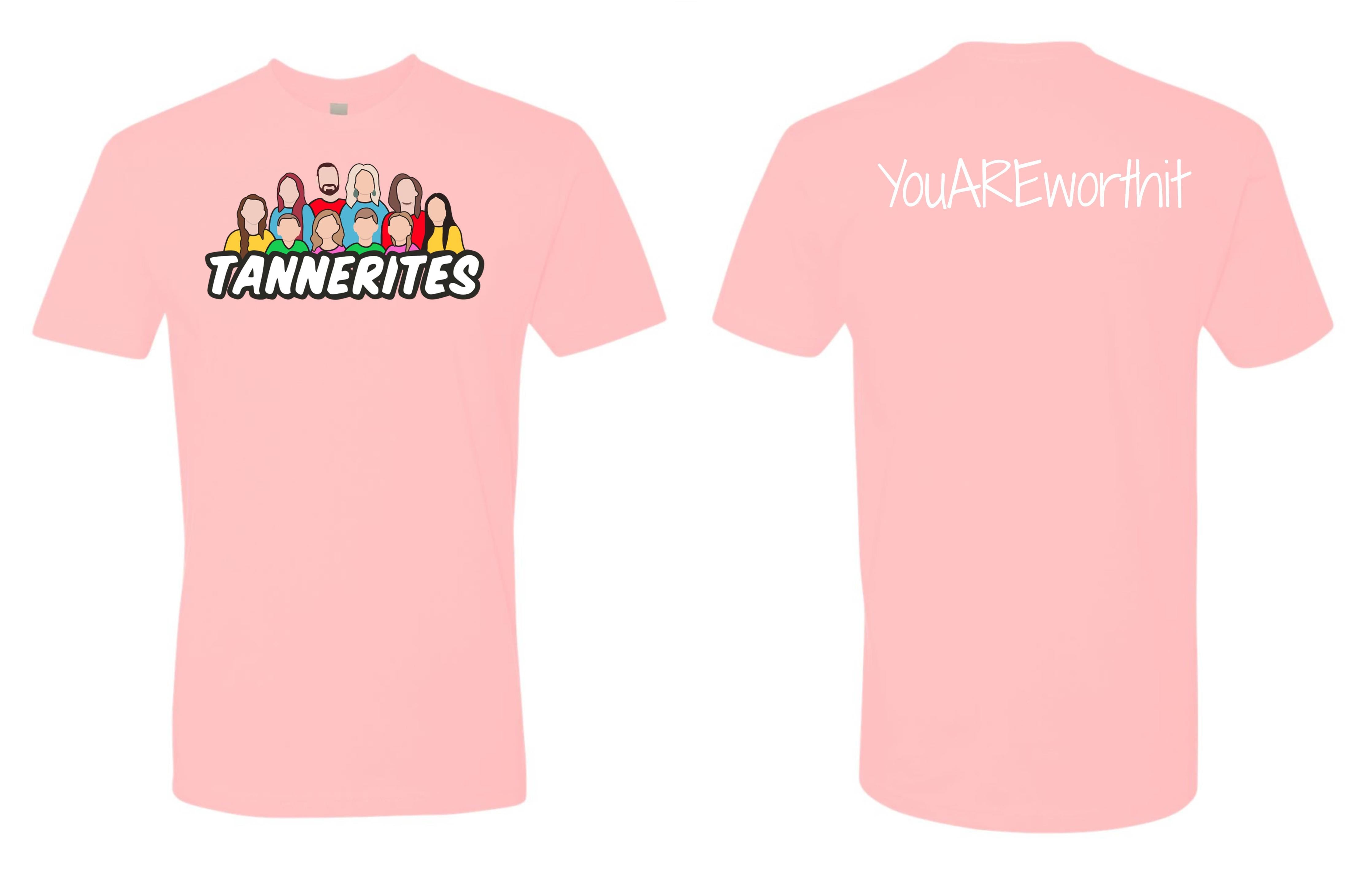 3600 Next Level - NEW Logo Tannerite's -YouAREworthit Cotton Short Sle ...